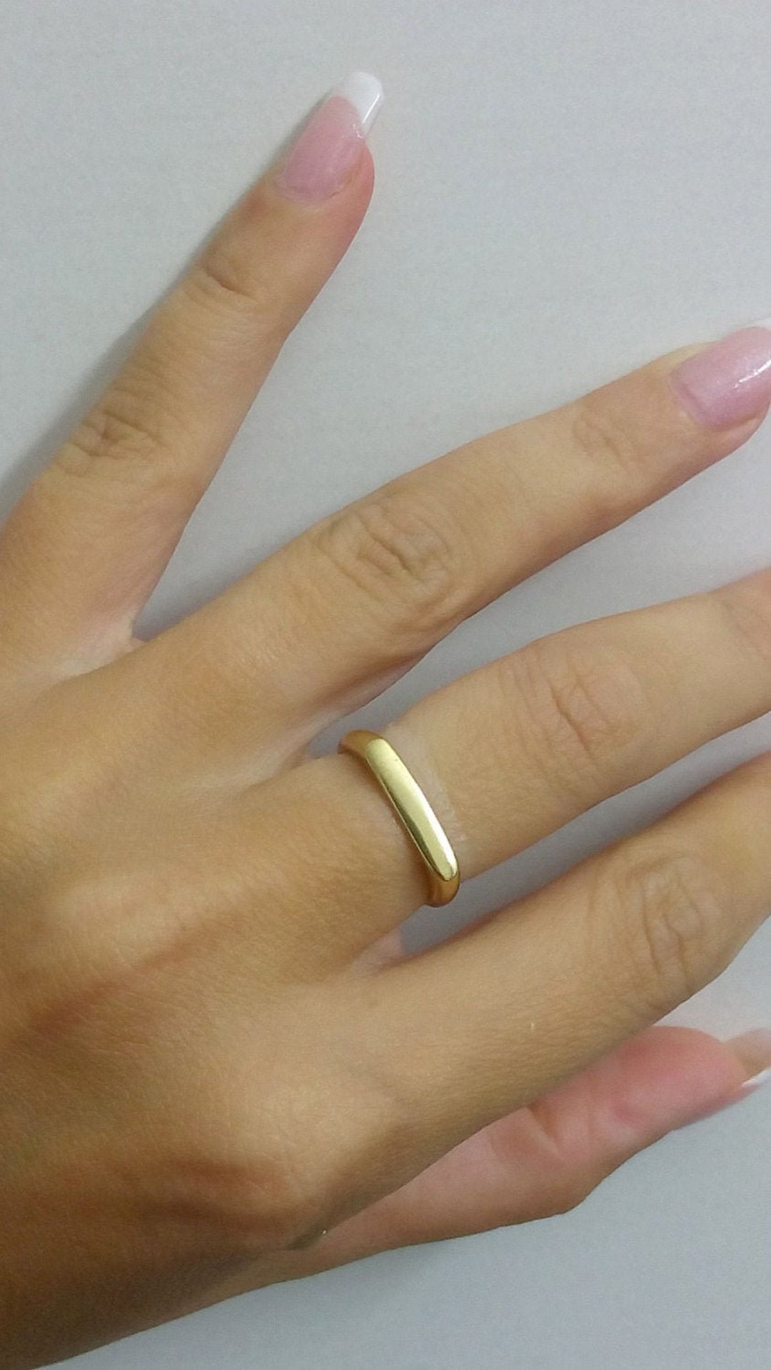 Gold Ring, Bar Ring, Stick Ring, Band Ring, Stack Stacking Ring, Gold ...