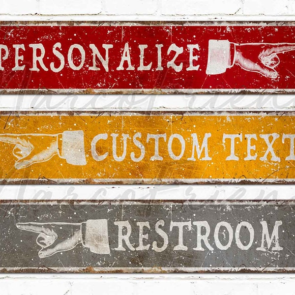 Metal Arrow Sign - Etsy