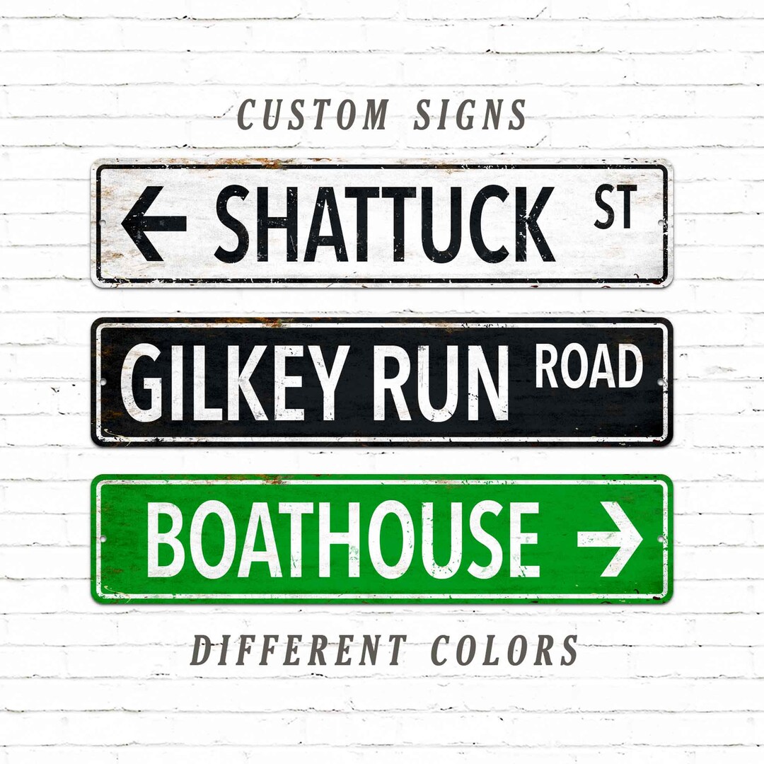 Custom Street Sign,personalized Street Sign,rustic Road Sign,name Sign ...