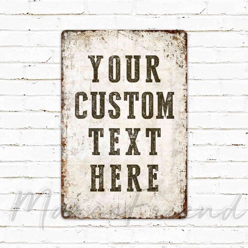 Custom Text Sign Customize Sign Personalized Gifts - Etsy