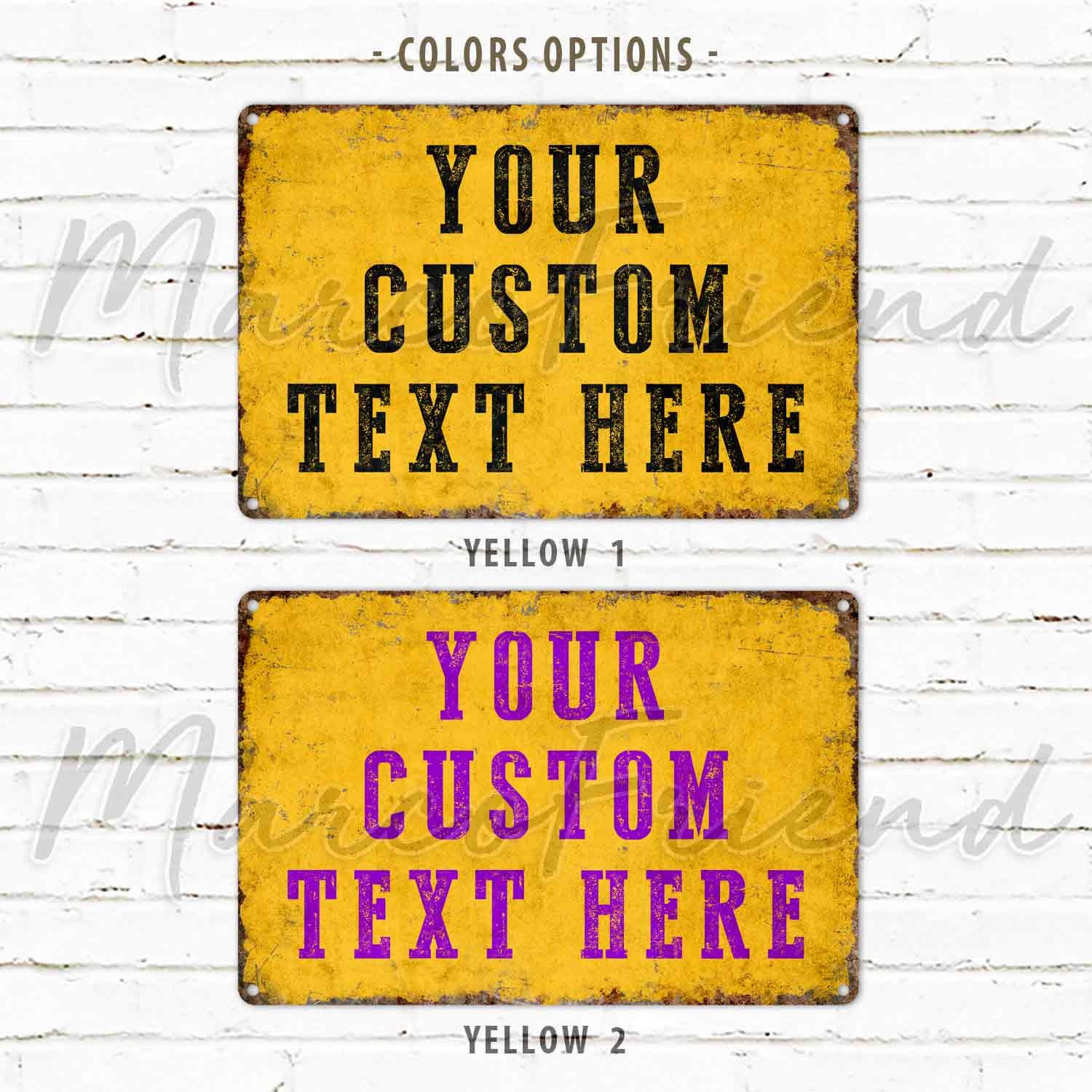 Custom Text Sign Customize Sign Personalized Gifts | Etsy