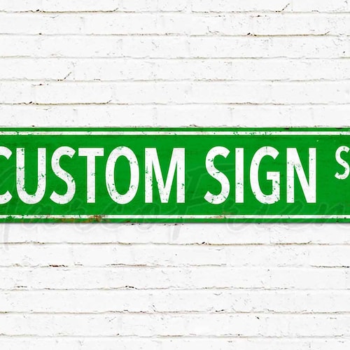 Directional Signs Street Metal Sign Custom Sign Road Sign - Etsy
