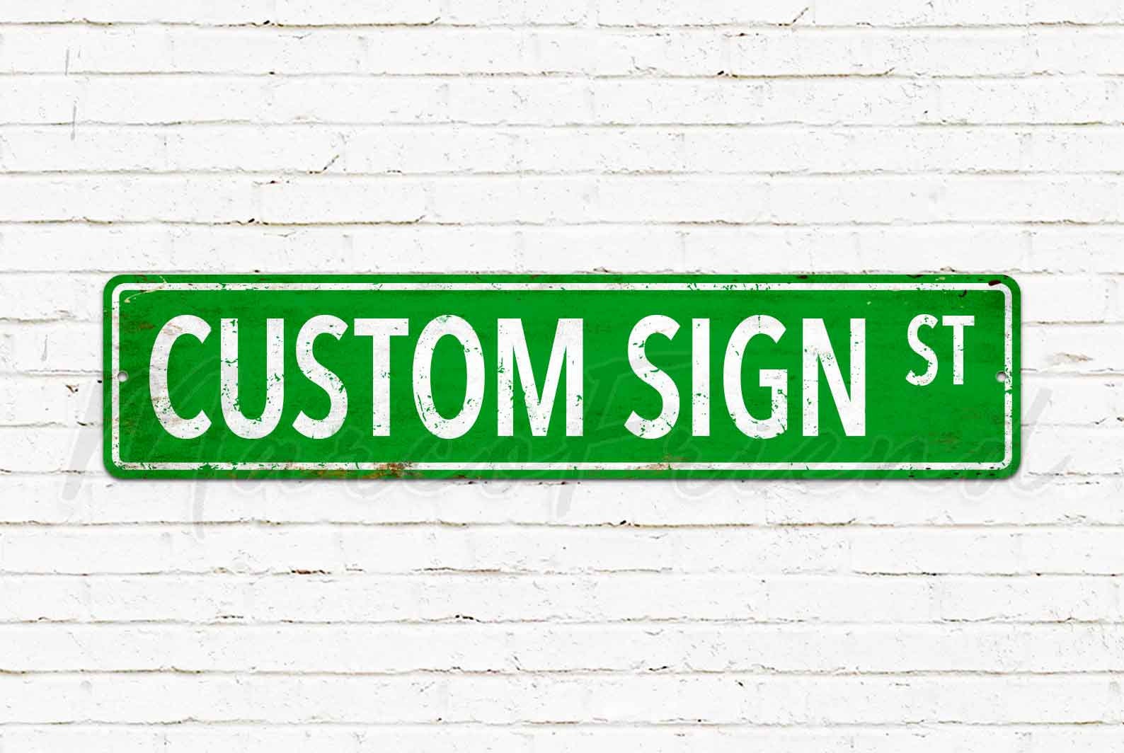 Custom Street Sign Metal Road Sign | Etsy