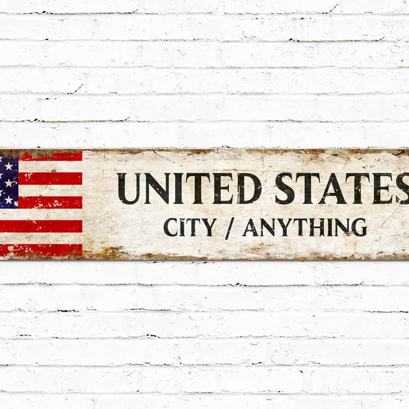 Rustic Metal Flag - Etsy
