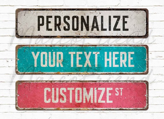 Custom Sign Road Sign Street Sign Kids Decor Nursery - Etsy