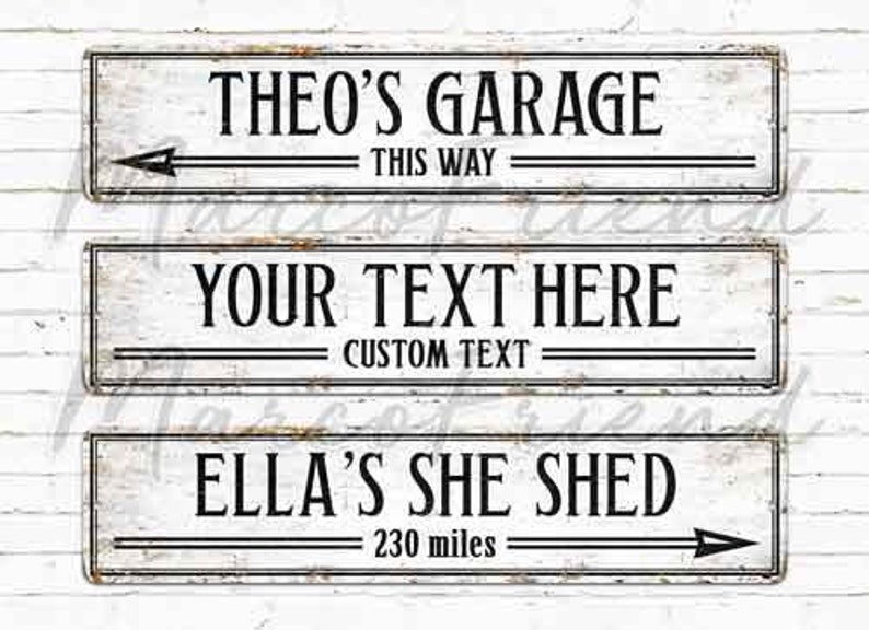 Personalized Metal Sign Custom Text Sign 12 Color Optional - Etsy