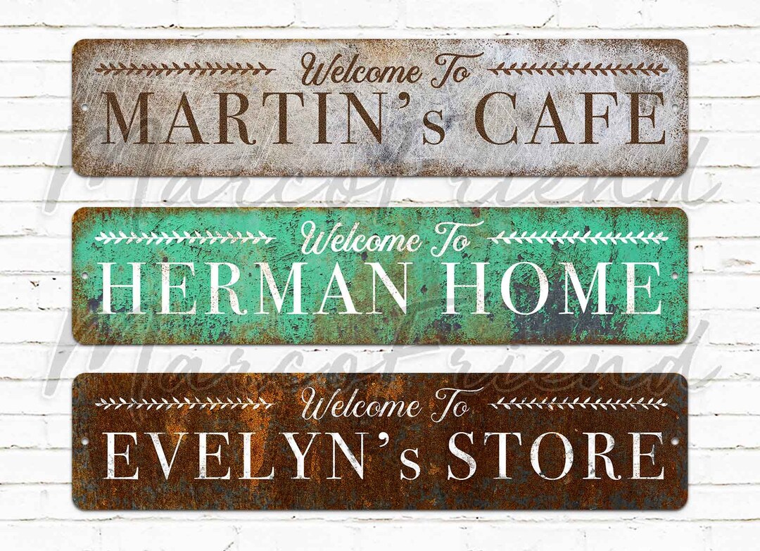 Custom Sign, Cafe Sign, Gate Sign, Outdoor Sign, Personalized Gifts - Etsy