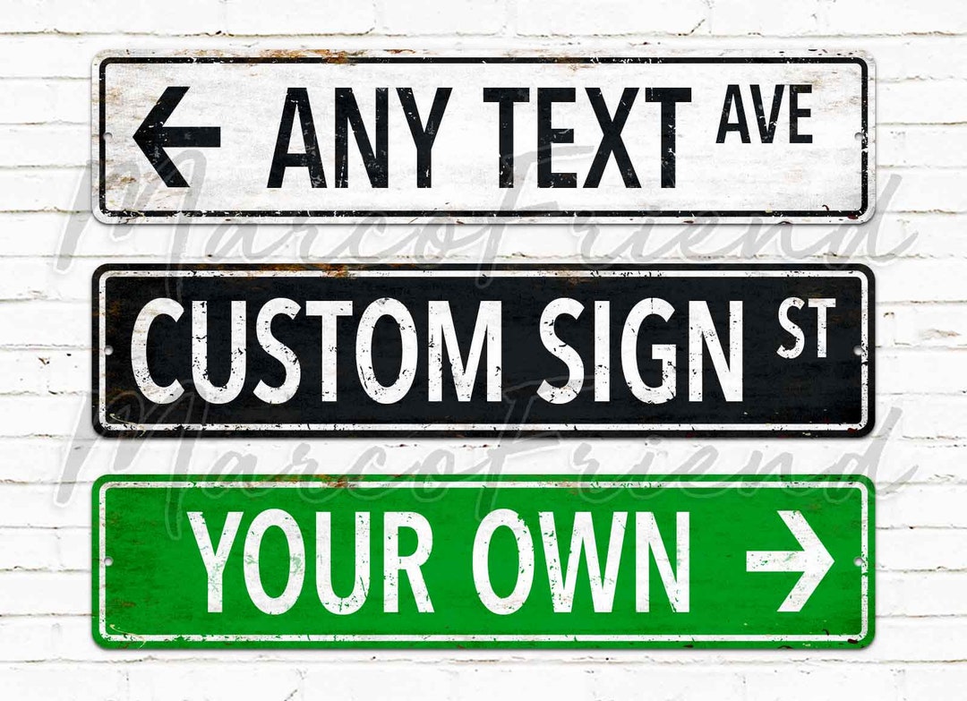 Custom Street Sign,personalized Street Sign,rustic Road Sign,name Sign ...