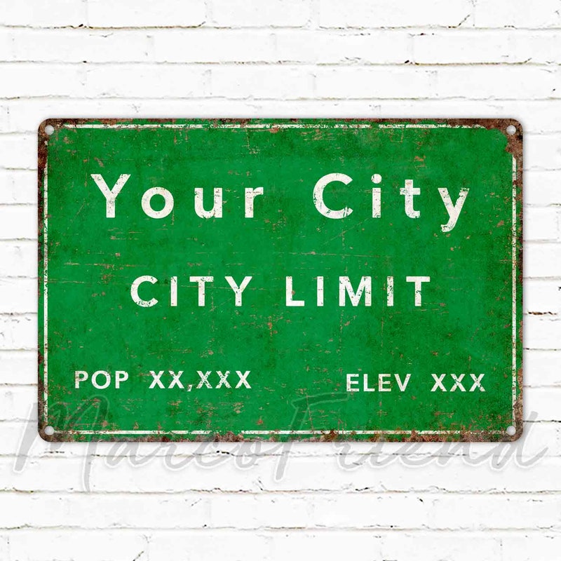 City Sign - Etsy