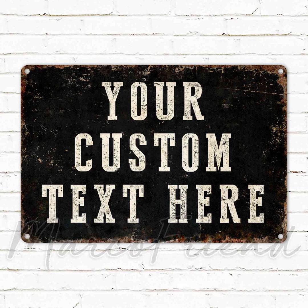 Custom Text Sign, Customize Sign, Personalized Gifts - Etsy