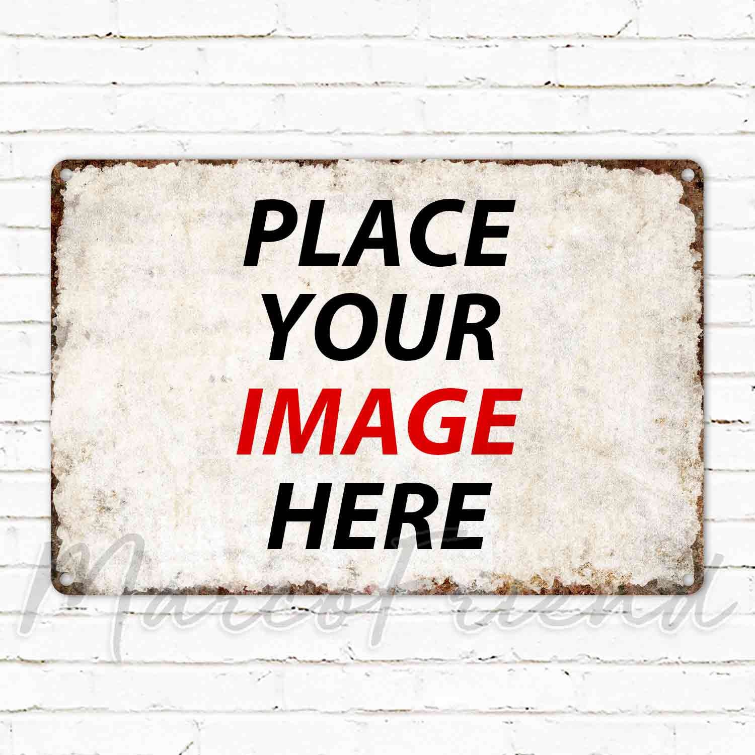 Custom Photo Metal Sign, Personalized Image Printed Your Own Wall Art ...