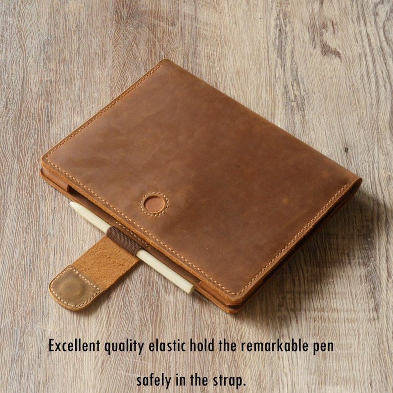 Personalized Leather Remarkable 2 Folio With Pen Holder Top Etsy Uk
