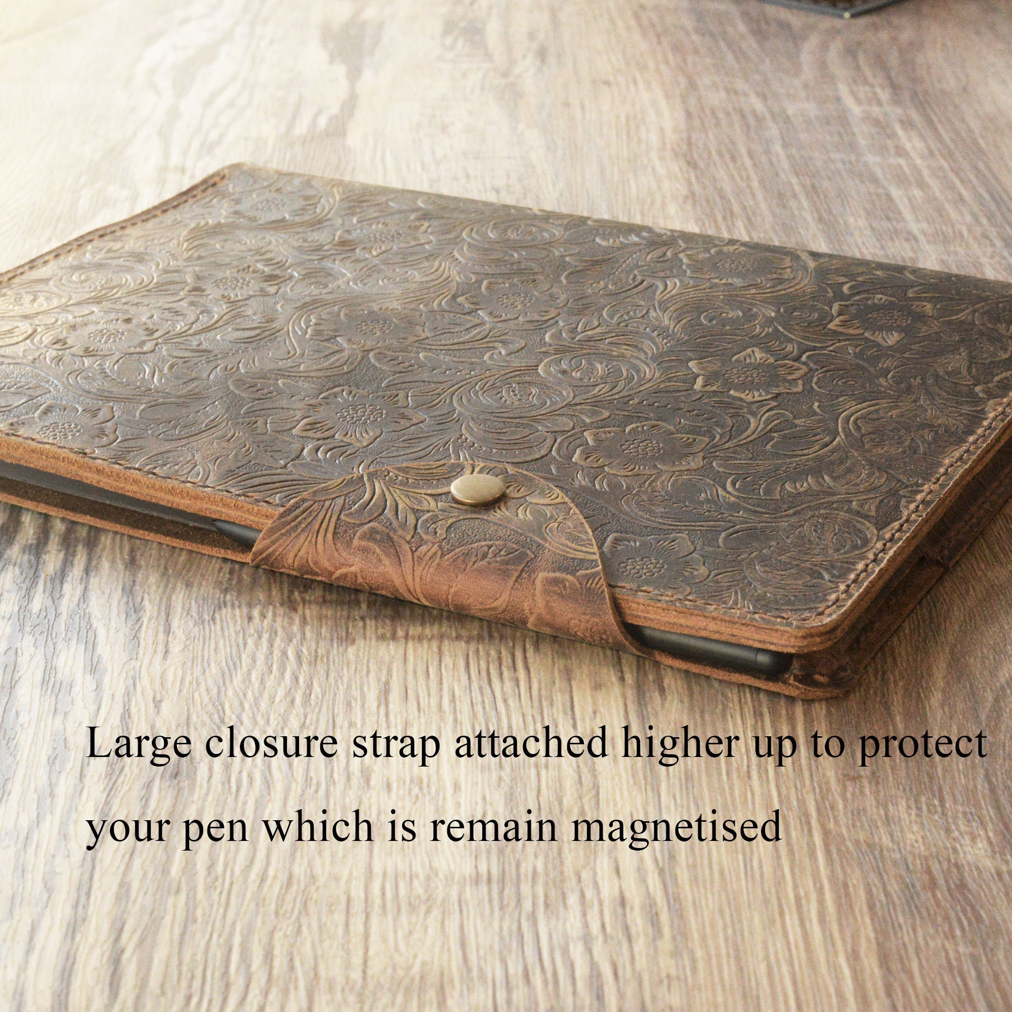 Personalized Tooled Leather Case for Remarkable Paper Pro, Remarkable ...