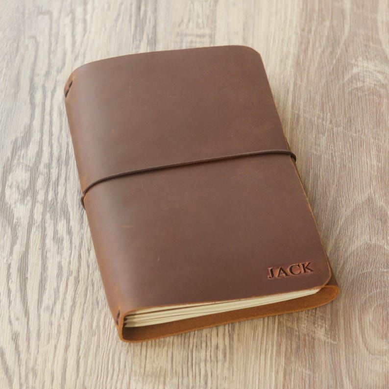 Trifold Leather Journal for Pocket, A6, B6, A5, B5 or A4 Inserts ...