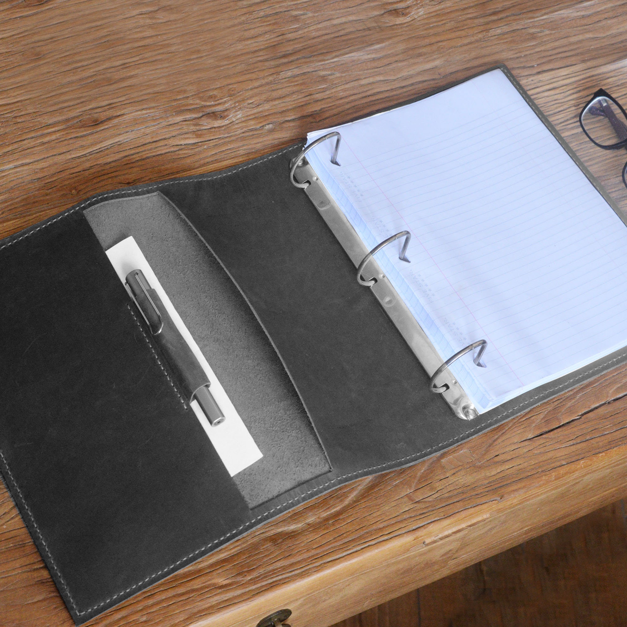 Personalized Leather Binder 2 Inch 3 D-ring Fit Letter Sized | Etsy UK