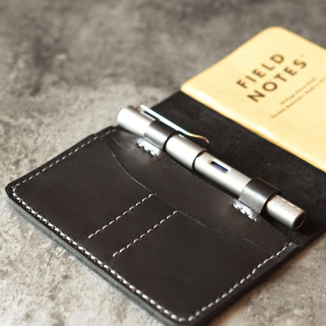 Refillable Genuine Leather Journal Cover for Pocket Size Field - Etsy