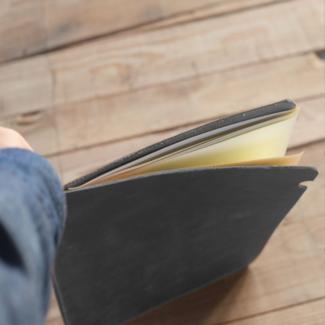 Leather File Folder Holder,personalized Leather Portfolio, Leather ...