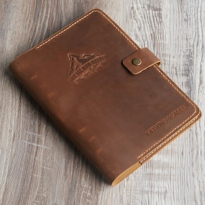 Refillable Personalized Leather Cover With 2025 ~ 2026 Planner, 2026 ...
