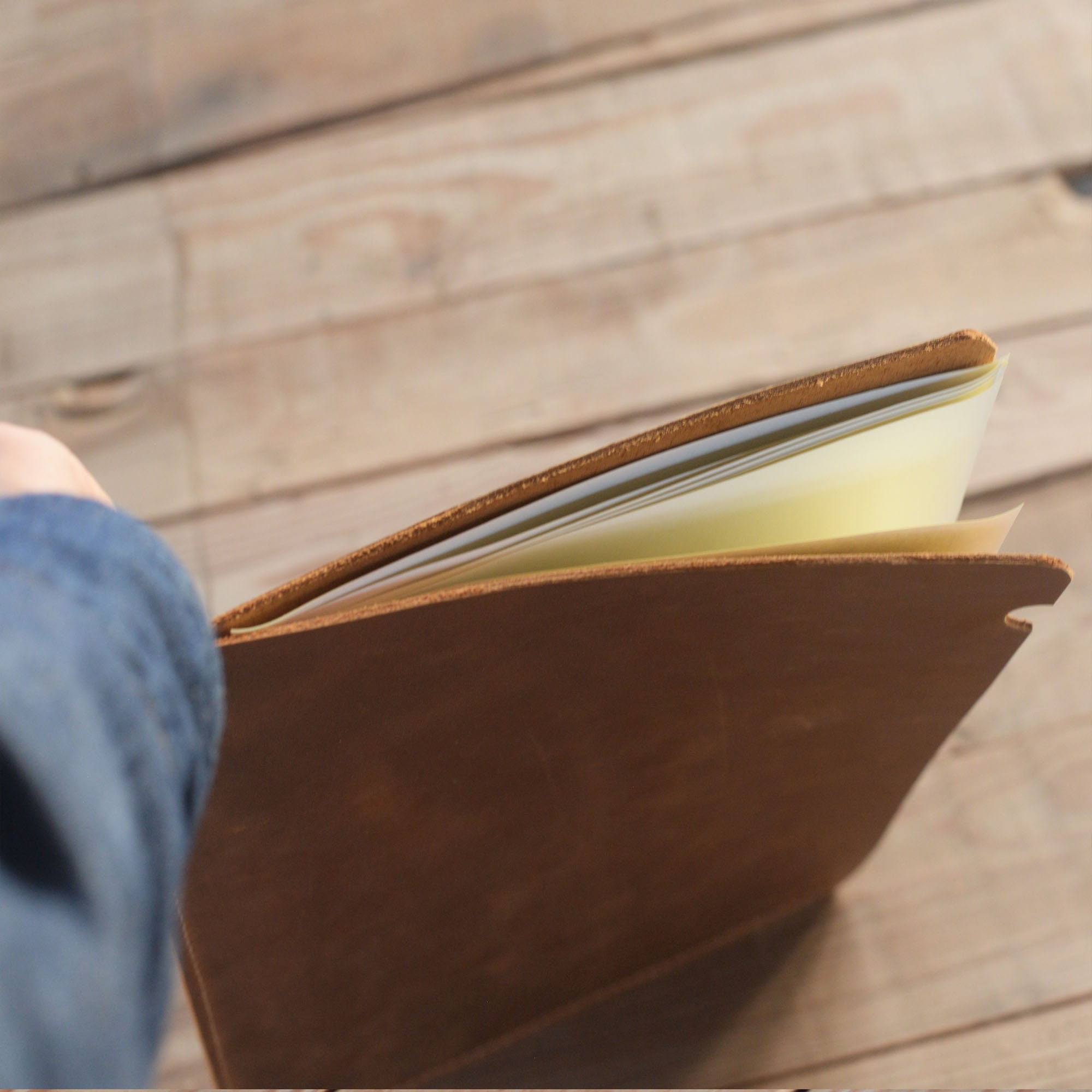 Leather File Folder Holder,personalized Leather Portfolio, Leather ...