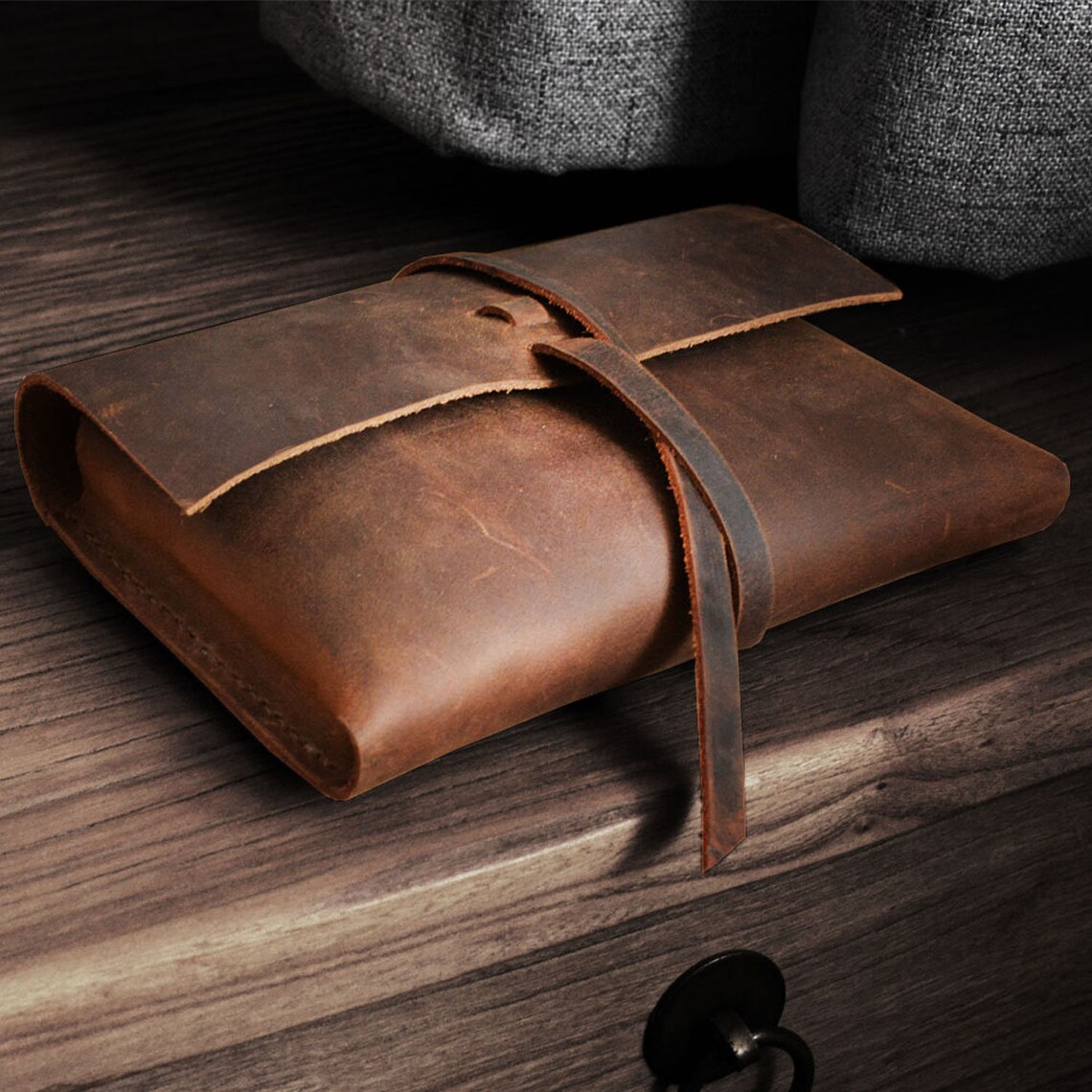 Personalized Leather Storage Pouch Bag Case for Accessory (mouse ...