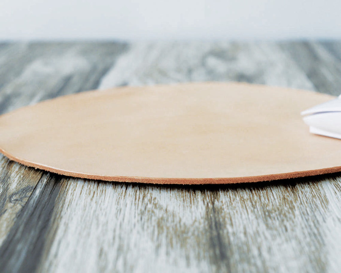 Leather Mouse Pad, Mouse Pad Round Circle, Leather Mouse Mat, Leathet ...