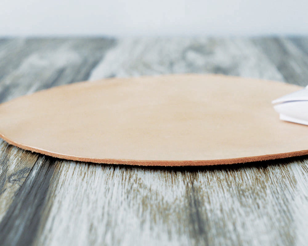 Leather Mouse Pad, Mouse Pad Round Circle, Leather Mouse Mat, Leathet ...