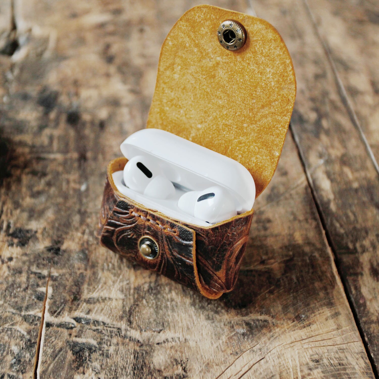 Personalized Cute Airpod Pro case Leather Airpods Case Cover | Etsy