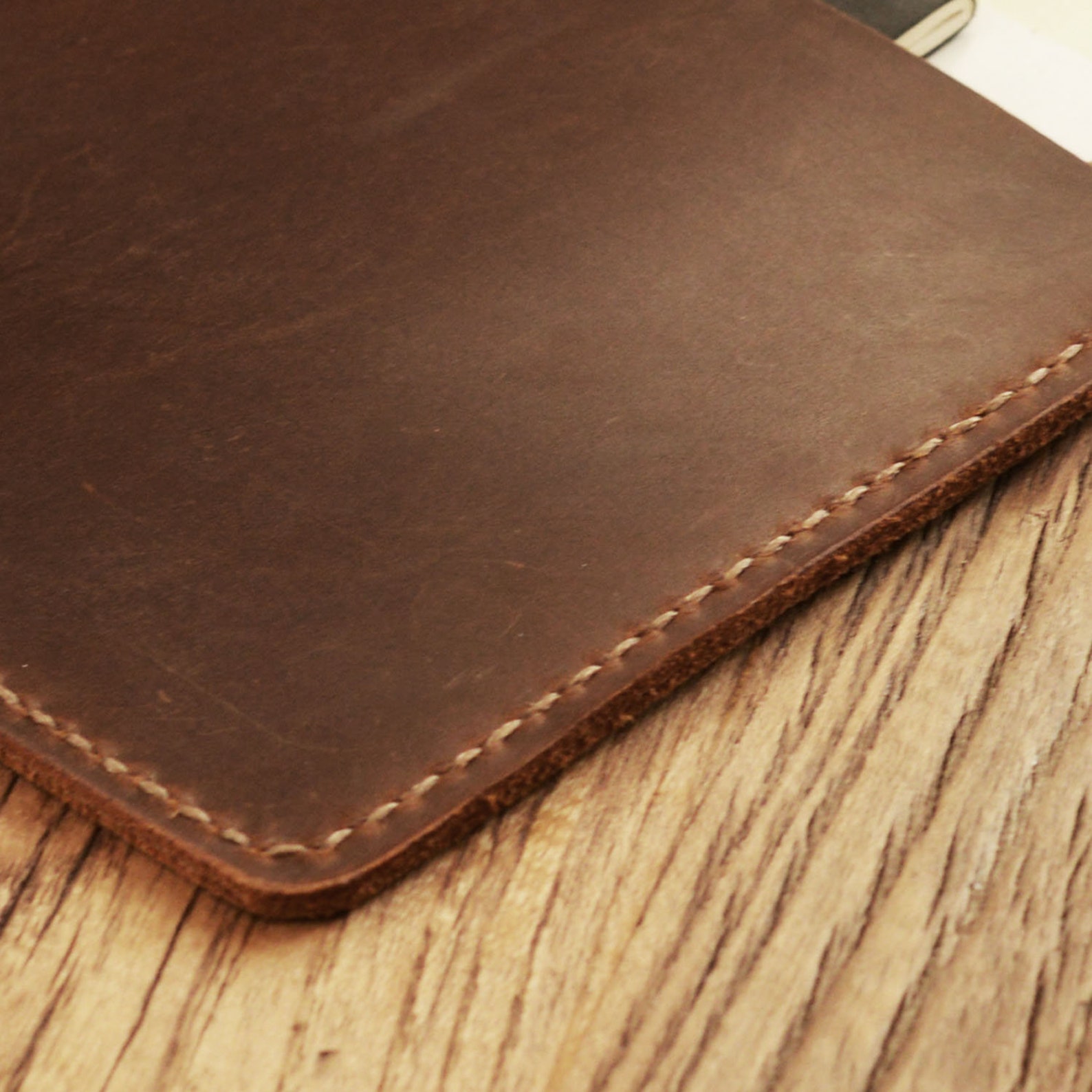Personalized Distressed Leather Composition Notebook Cover; Gift for ...