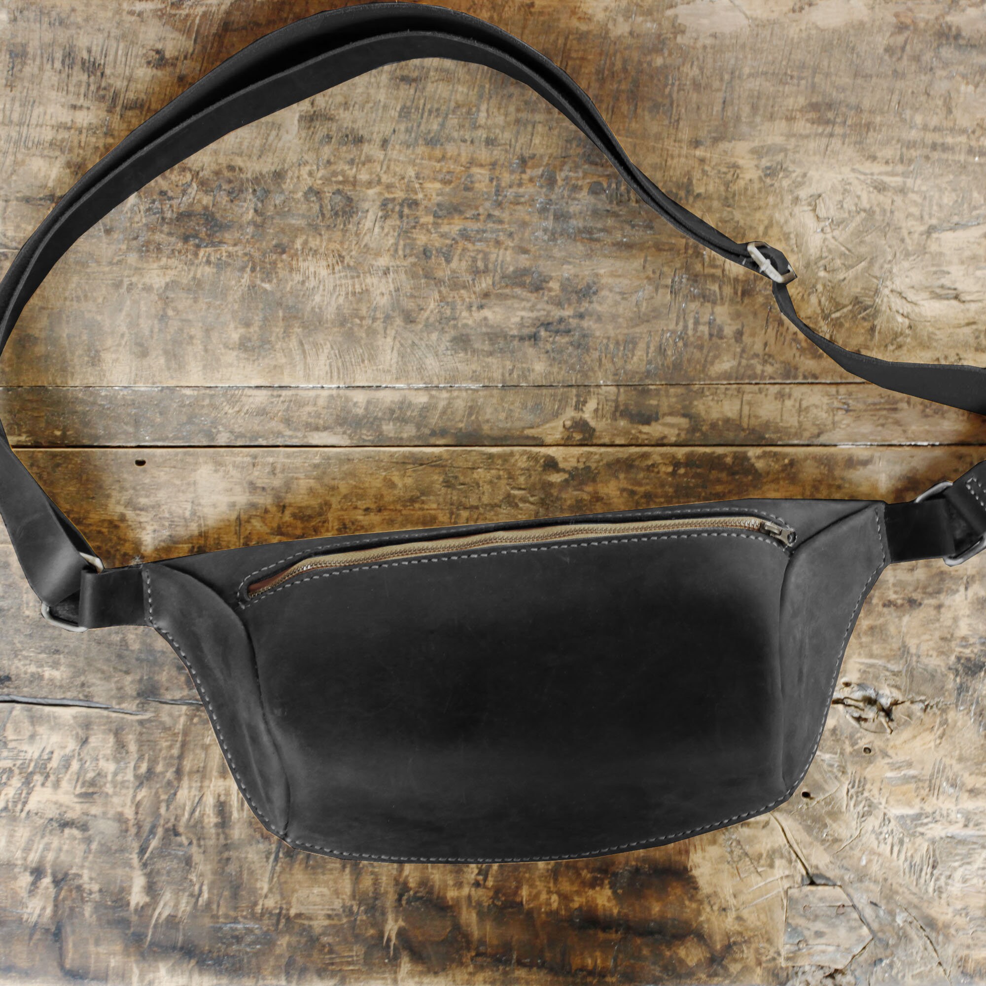 Leather Fanny Pack Waist Bag for Men Women, Casual Solid Hip Bum Bag ...