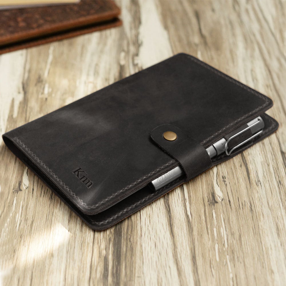 Personalized Size A5 / A6 6 Ring Leather Refillable Planner Binder ...