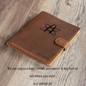 Personalized Leather Case for Kindle Scribe 10.2", Built-in Stand ...