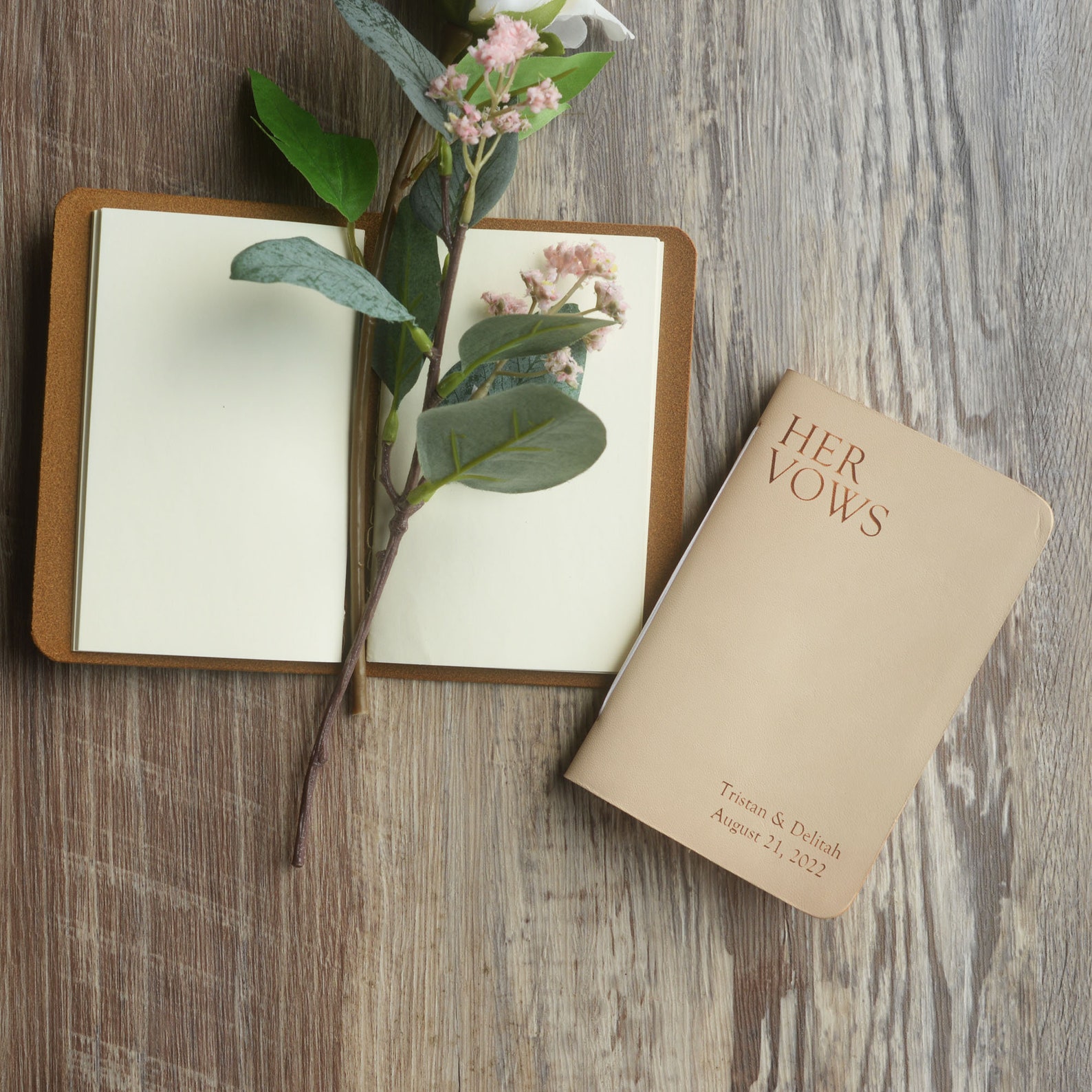 His Vows or Her Vows Stamped With Name And/or Date - Etsy