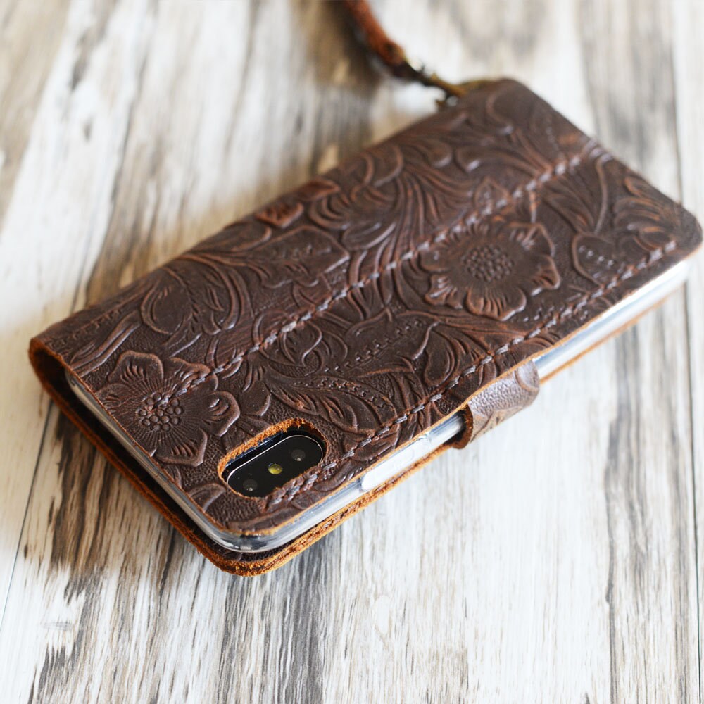 Leather Iphone X / Xs / Xr / Xs MAX Wallet Case Handmade - Etsy