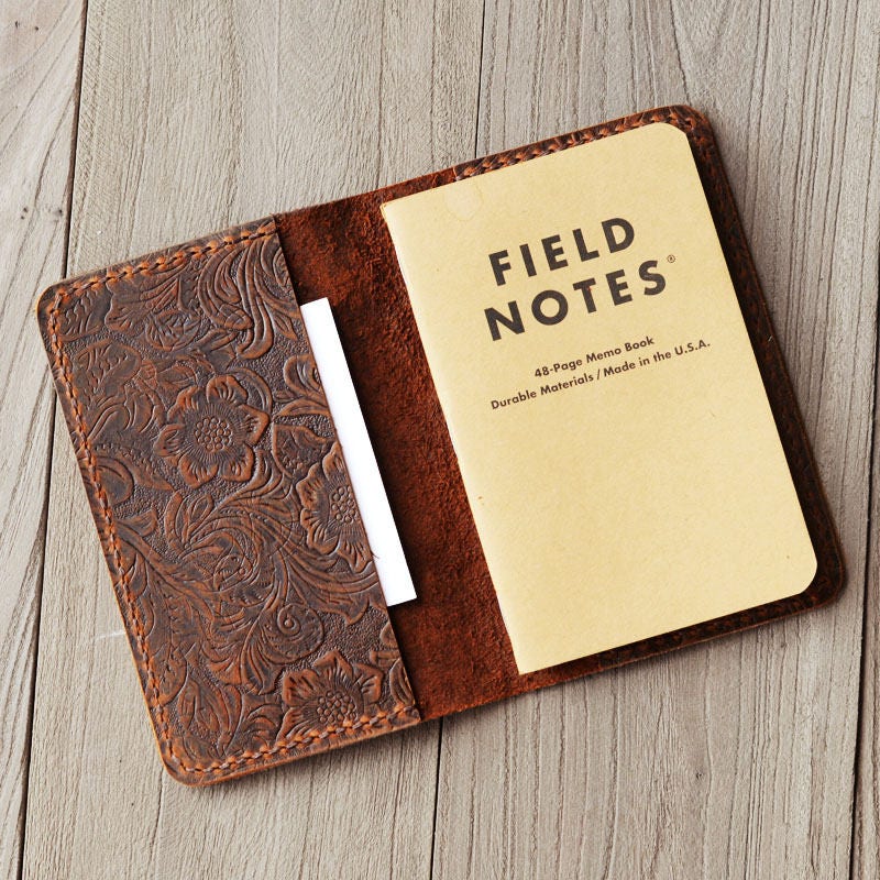Refillable Genuine Leather Journal Cover for Pocket Size Field - Etsy