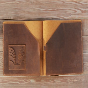 Personalized Leather Document Folder, Fits Standard A5, A4, Letter Size ...