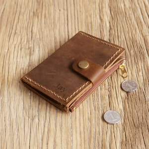 Personalized Leather Key Case Wallet / Key Holder Wallet / Coin Purse ...