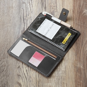 Personalized Leather Day-timer Planner Cover, Pocket Size, Fits 3 1/2 ...