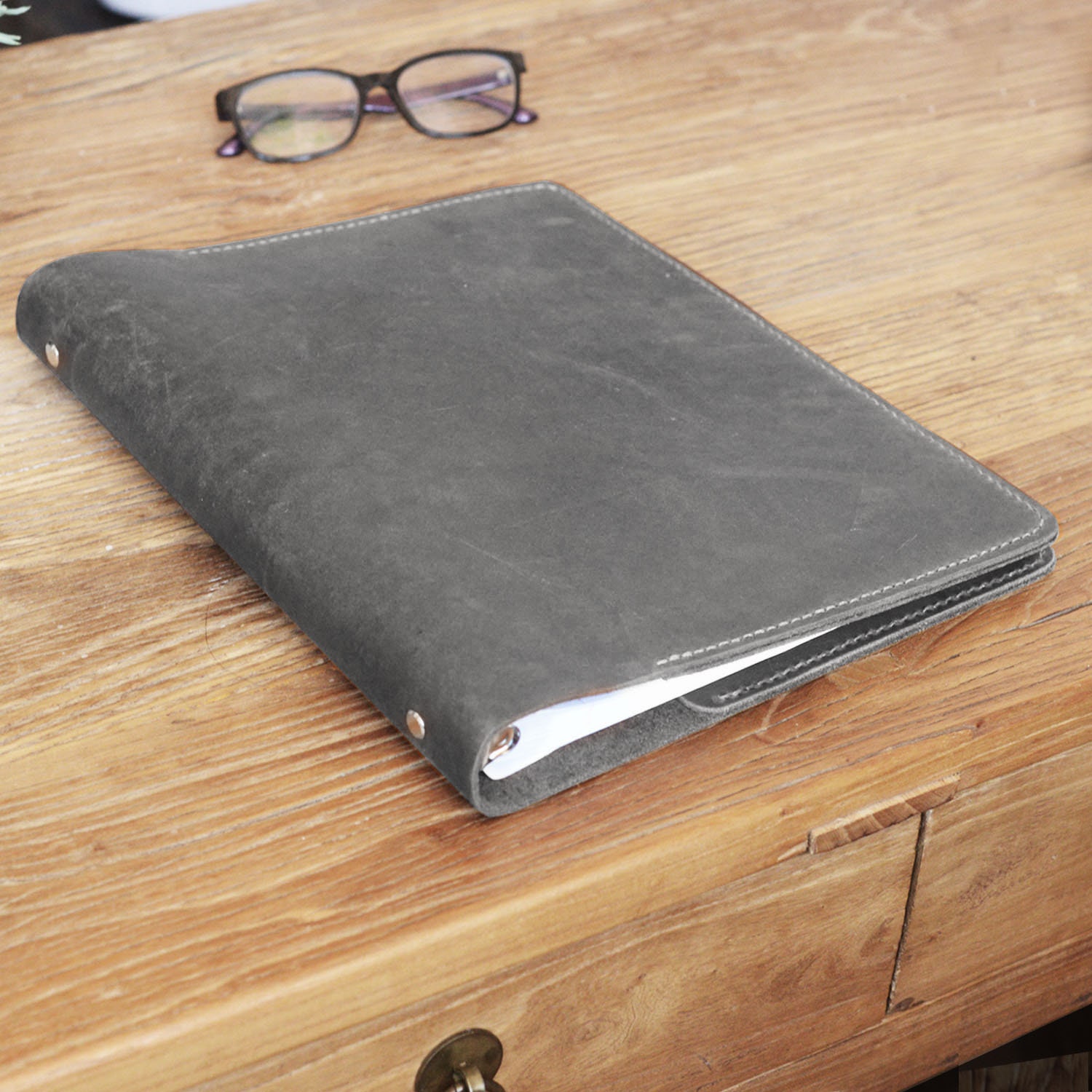 Personalized 2-ring Binder A5 / A6 / A4 Leather Binder - Etsy