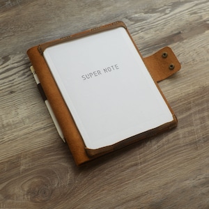 Supernote A5x Case, Personalized Leather Onyx Boox Note Air 2 Folio ...