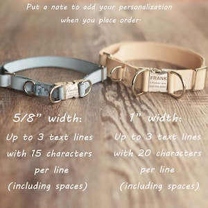 Leather Dog Collar, Personalized Dog Collar, Engraved Leather Dog ...