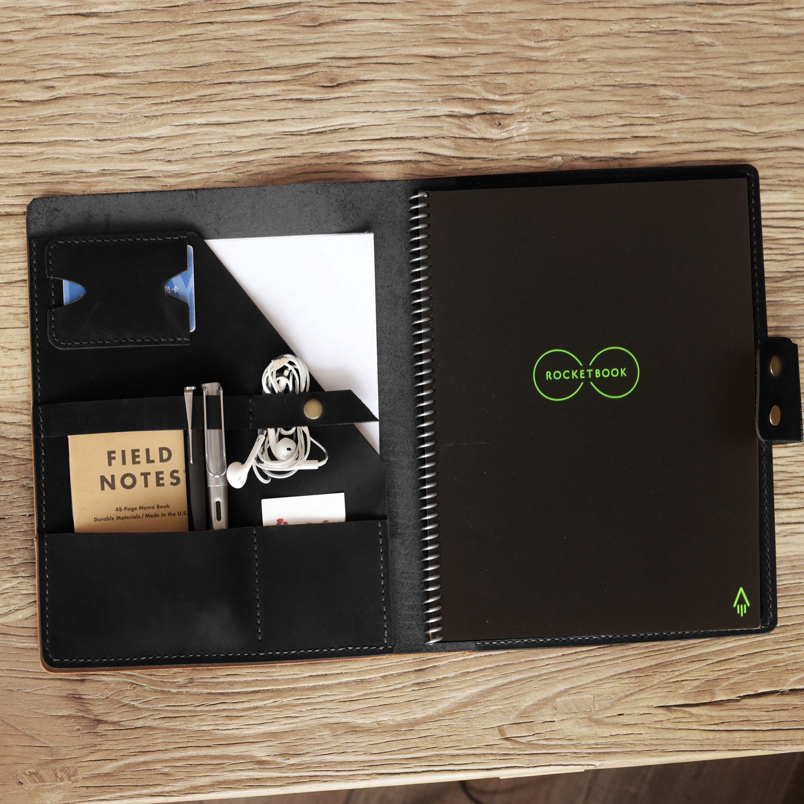 Personalized Leather Cover for Rocketbook Everlast Notebook, Fit for ...