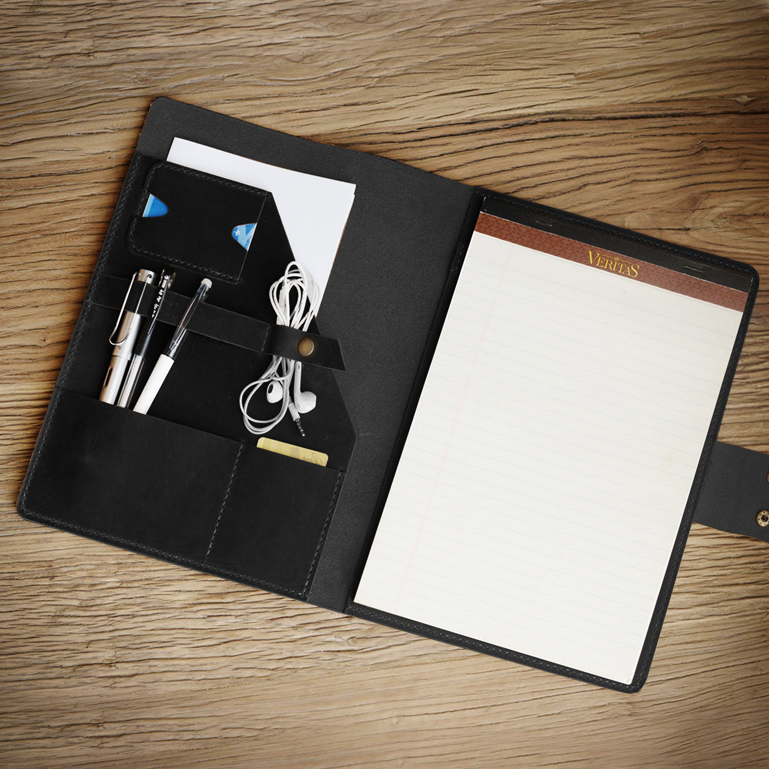 Personalized Leather Portfolio Leather Notepad Holder 8.5 X - Etsy