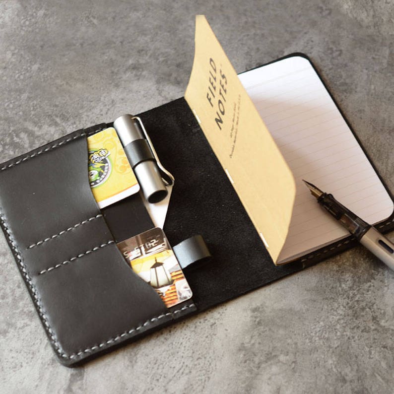 Refillable Genuine Leather Journal Cover for Pocket Size Field | Etsy