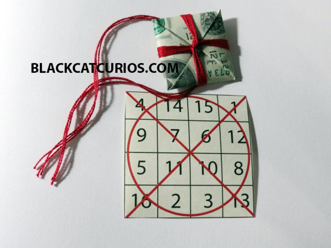 Lucky 2 Dollar Bill & Jupiter Square Combo Talisman - Etsy