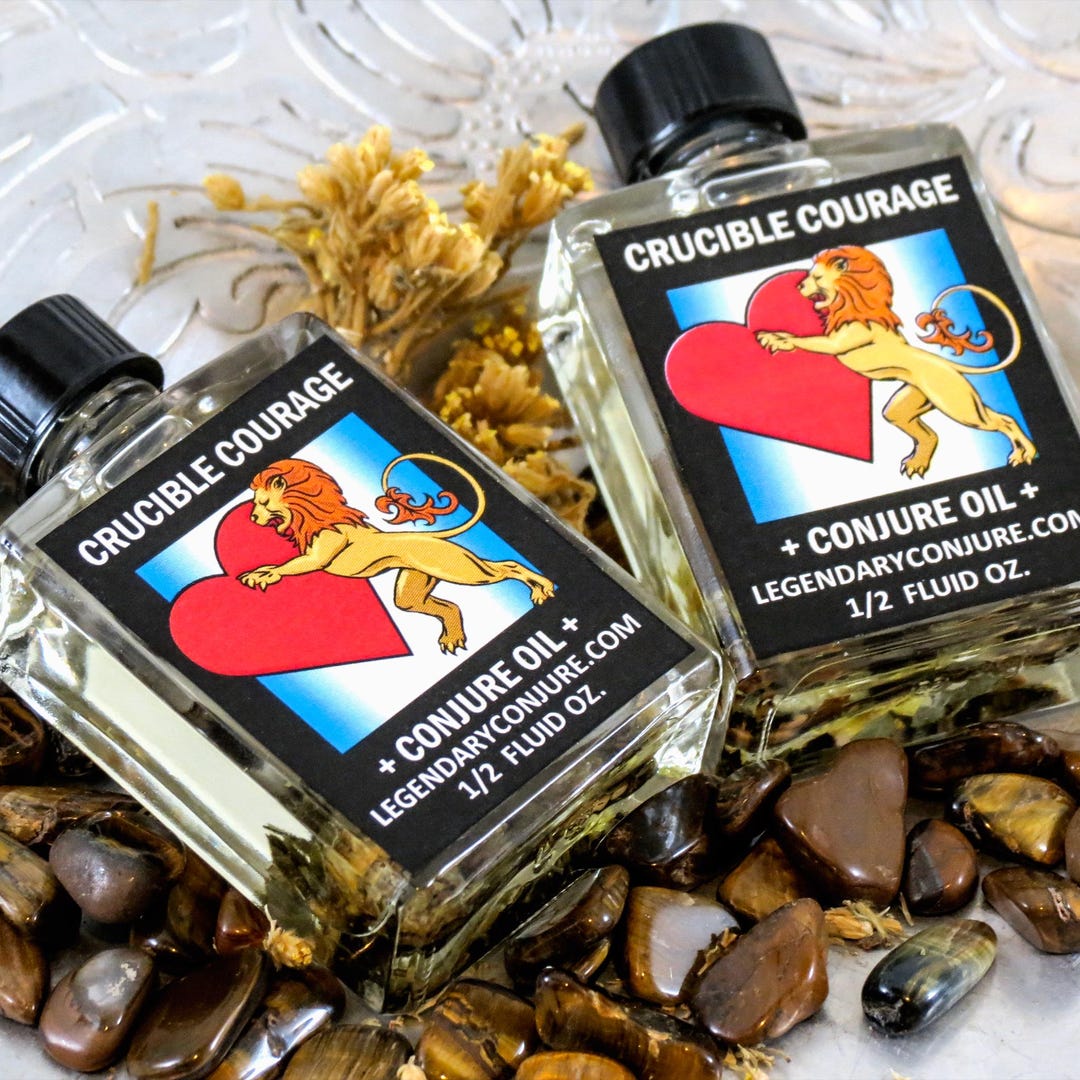 Crucible of Courage Conjure Oil - Boost Confidence - Defeat Fear ...