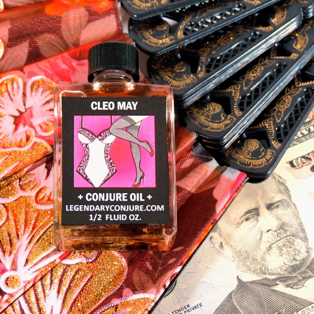 Cleo May Conjure Oil - Charm - Seduction - Wealth Attraction - Hoodoo ...