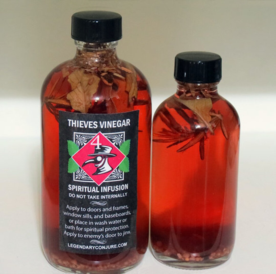 Four Thieves Vinegar // Home & Personal Protection, Clears Away Evil ...
