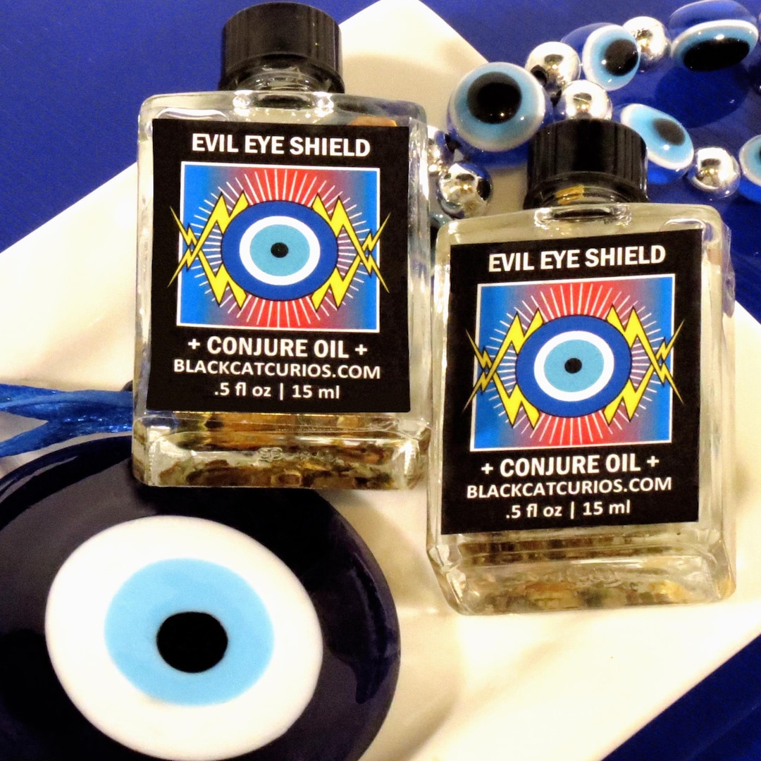 Evil Eye Shield Conjure Oil - Protection - Deflect Evil - Witchcraft ...