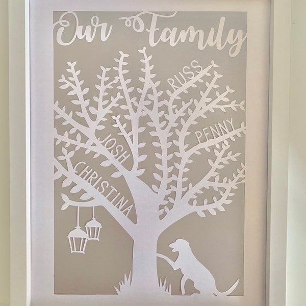 Papercut Family Tree - Etsy UK