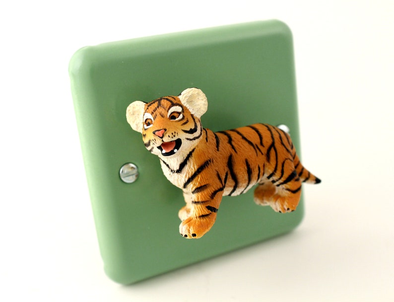 Tiger Cub Light Switch for a Safari Themed Bedroom | Etsy UK